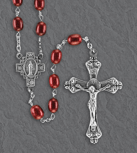 6 mm x 8 mm Ruby Romagna Rosary | 4308509 | Malhame
