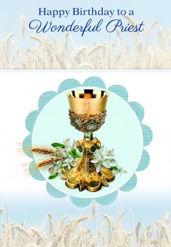 Priest Birthday Greeting Card 82249 Malhame